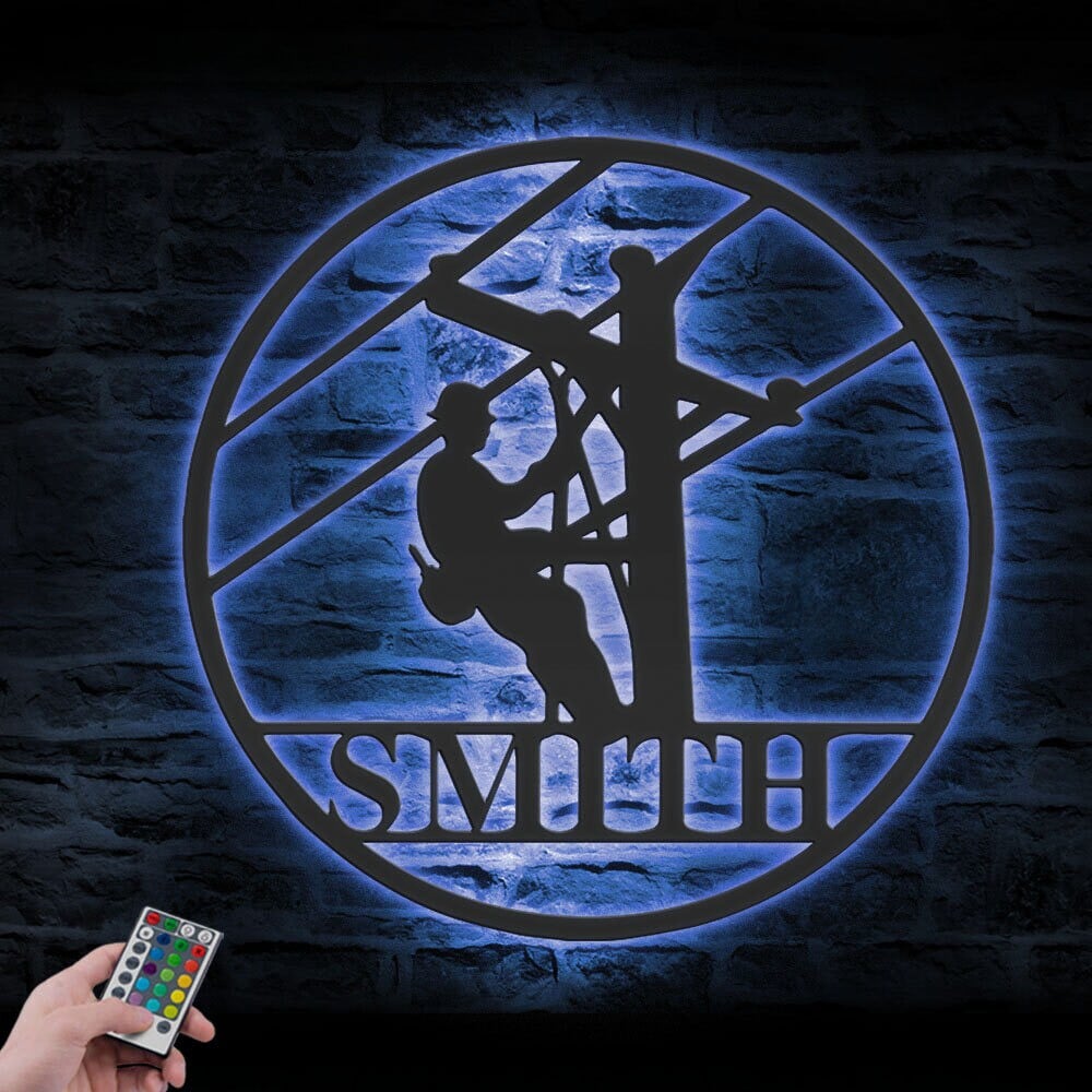 Personalization Metal Sign With Led - Fun Gifts Zone