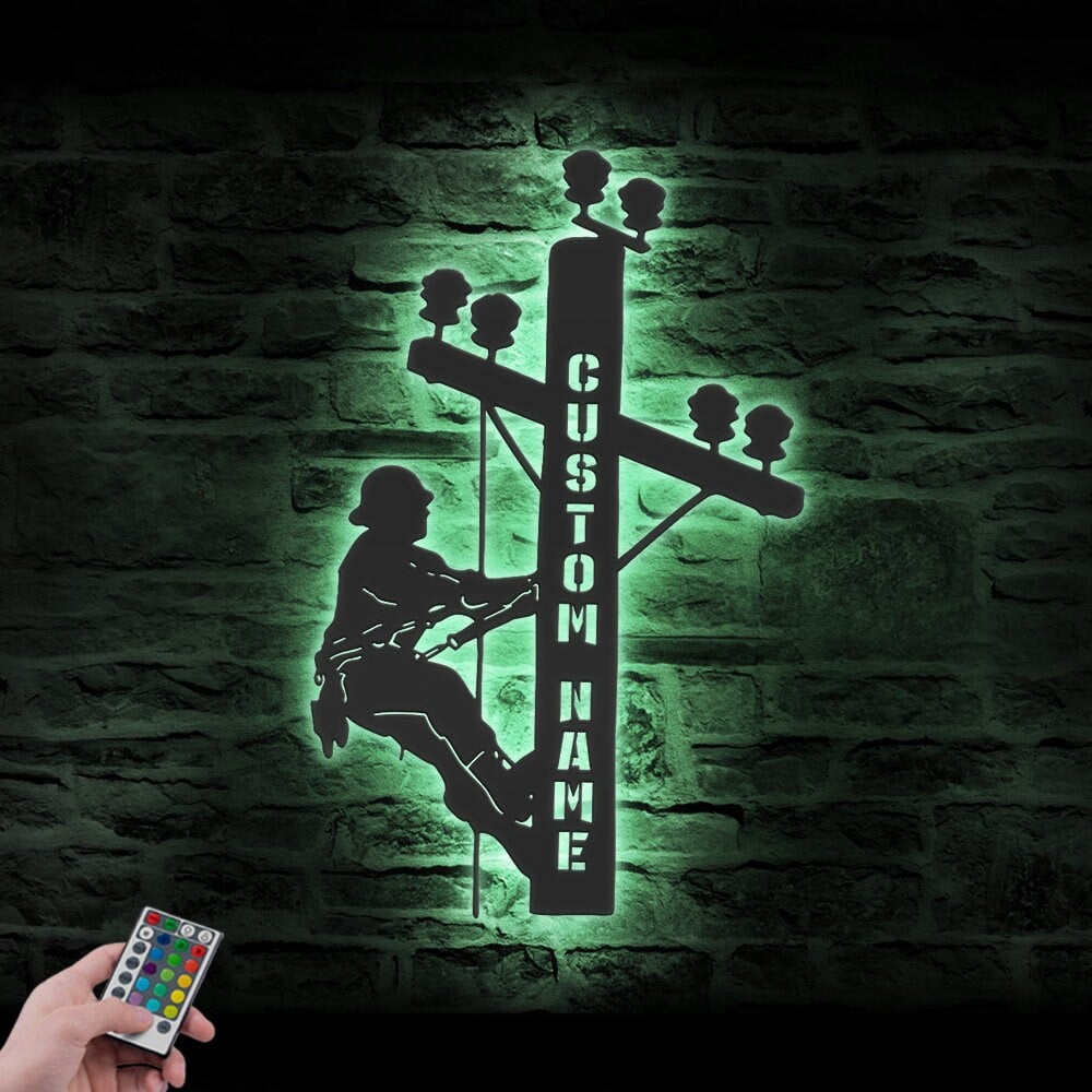 Personalization Metal Sign With Led - Fun Gifts Zone