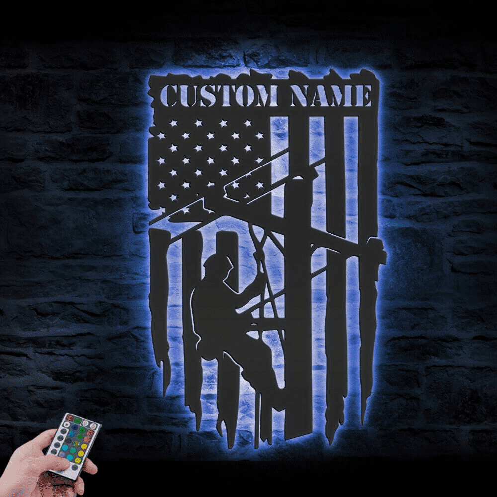 Personalization Metal Sign With Led - Fun Gifts Zone